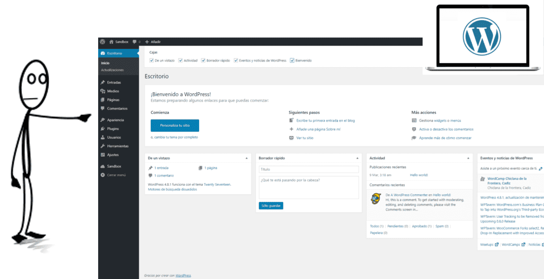 ¿Cómo personalizar el escritorio de WordPress? | Programador web Pablo ...